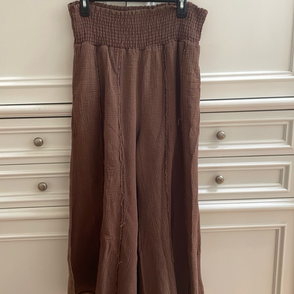 Oli and Hali | Pants & Jumpsuits | Oli And Hali Brown Gauze Pants ...